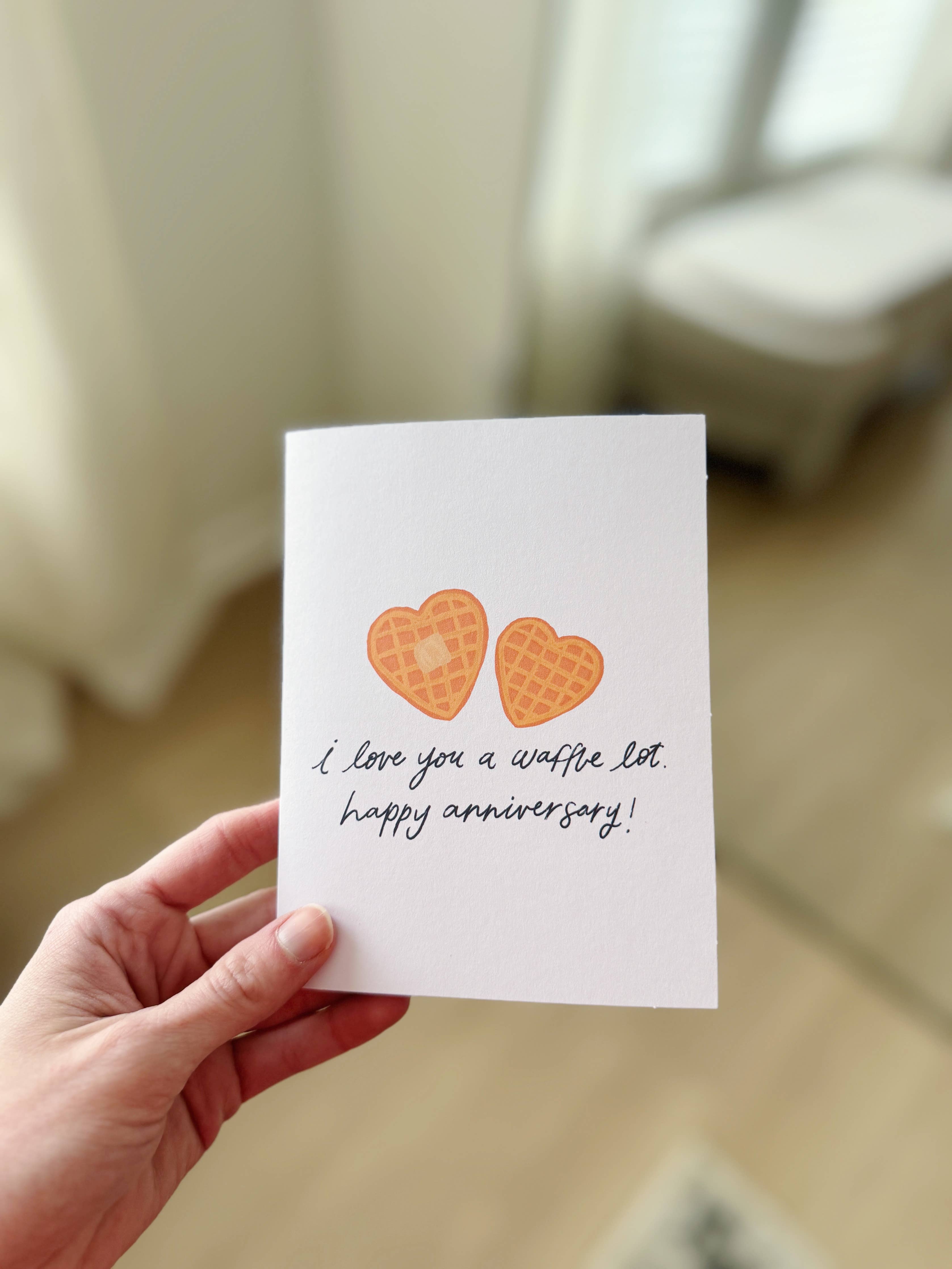 I Love You a Waffle Lot Anniversary Card – Davis Street Mercantile