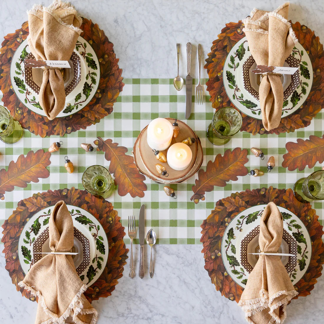 Hester & Cook Autumn Wreath Paper Placemats – Davis Street Mercantile