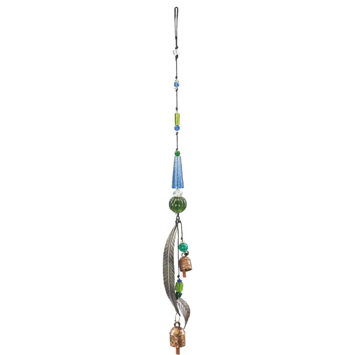 Beaded Leaf & Bell Hanging Chime – The Leafy Patch – Davis Street ...